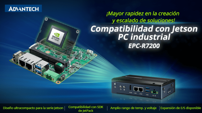 Box PC de grado industrial NVIDIA Jetson EPC-R7200