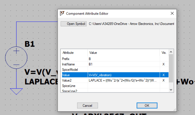 Modeling the signal chain of a MEMS accelerometer in LTSpice